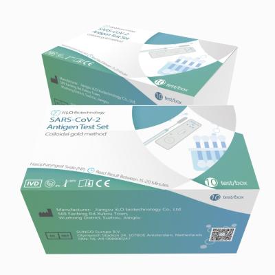 China O teste do antígeno do preço de fábrica SARS-CoV-2 da precisão de 99% ajustou o teste/caixa Nasopharyngeal do cotonete 10 à venda