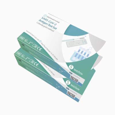 China o teste do antígeno do preço de fábrica SARS-CoV-2 de 70mm ajustou Kit Nasopharyngeal Swab 5 partes à venda