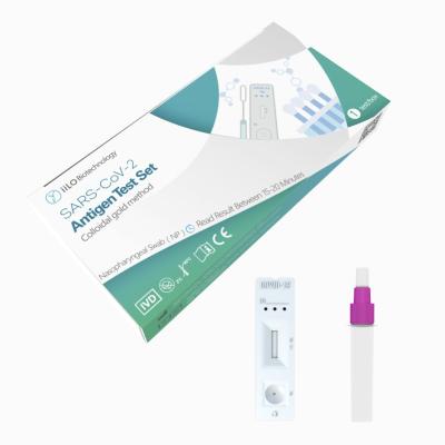 China Fast Result 15 - 20 Min Antigen Swab Test Kit SARS-CoV-2 Nasopharyngeal Swab 1 Piece for sale