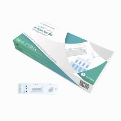 China 15-20 Minutes SARS-CoV-2 Antigen Test Set Nasopharyngeal Swab Kit 1 Piece for sale