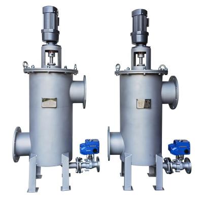 China Large flow rate full auto self cleaning brush filter lubricating oil filtration for sale