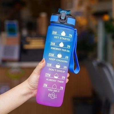 中国 オーダーメイド 32オンス 大型 防水 BPA 無料 飲み物 ボトル 動機付け タイムマーカー ストロー付き 水瓶 フィットネス・アウトドア愛好者向け 販売のため