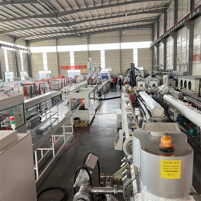 Full-automatic PE Pipe Extrusion Line with Screw L/D Ratio 33 1-38 1 and High Production Speed of 1-10m/min