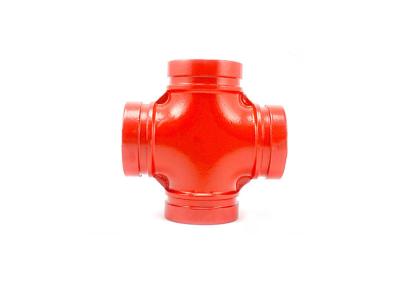 中国 剛性率の延性がある鉄の水道管の付属品、四方管の適切な溝がある管接合箇所 販売のため