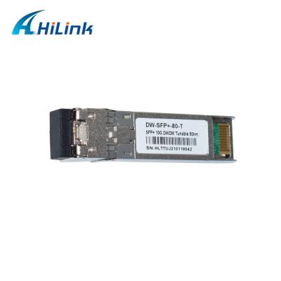China C Band Tunable 10GBASE ZR SFP+ Optical Module 10G DWDM Multi Rate 80KM SMF For OTN for sale