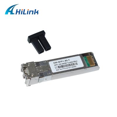 China C Band Tunable 10GBASE ZR SFP+ Optical Module 10G DWDM Multi Rate 80KM SMF For OTN for sale