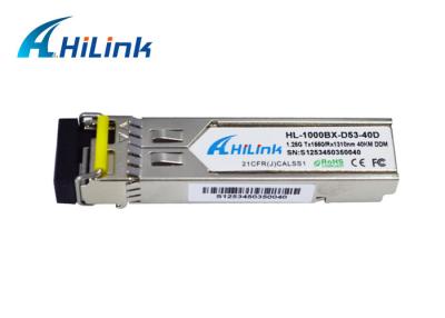 China Módulo a una cara BIDI 1.25G los 40KM del transmisor-receptor del WDM SFP de SC/LC DDM en venta