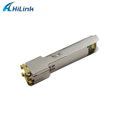 China 10/100/1000BASE-T RJ45 a 100 transmisores-receptores de SFP del cobre de los metros CAT5 en venta