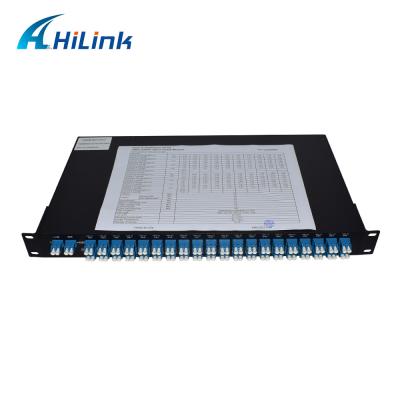 中国 モニターの港LC/UPC 19"との二重繊維C21-C60 40CH DWDM Mux Demux 1Uラック マウント 販売のため