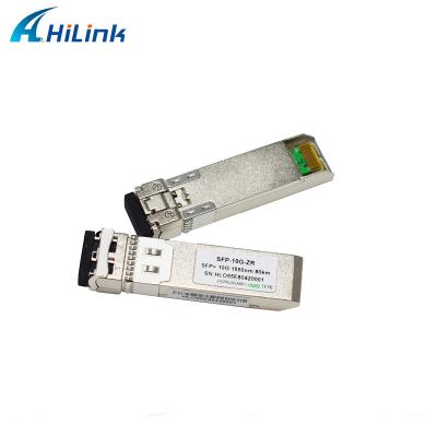 China 10G Base ZR SFP+ Ethernet Module SMF 1550nm 80KM LC Duplex DDM for sale
