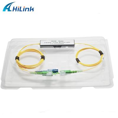 中国 FWDM フィルター ミニ ABS ボックス TX1550 RX 1310nm 1490nm SC UPC SC APC 販売のため