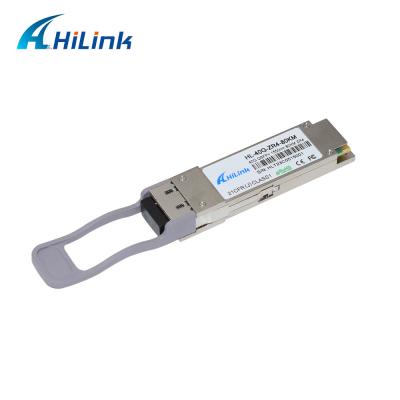 중국 40G QSFP+ ZR4 80KM 1310nm 광 송수신기 모듈 LC 연결기 판매용