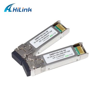 Chine Module duplex 10G DWDM SFP+ C17-C61 100km d'émetteur-récepteur de LC SMF pour la transmission à vendre