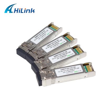 Chine Module duplex 10G DWDM SFP+ C17-C61 100km d'émetteur-récepteur de LC SMF pour la transmission à vendre