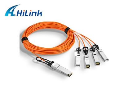 Κίνα 1M 40G QSFP στο ενεργό οπτικό καλώδιο qsfp-4sfp10g-AOC1M ξεμπλοκαρίσματος AOC 4xSFP+ 10G προς πώληση