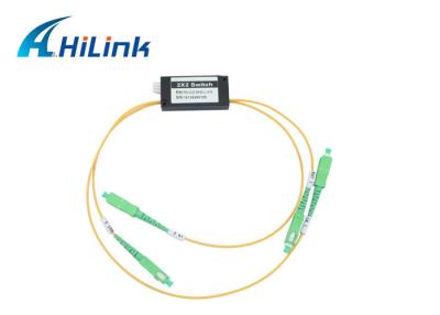 China 1260 - 1650nm 2 x pérdida de inserción baja del interruptor óptico 2 para el enganche del laboratorio OADM en venta