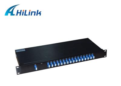 中国 16のチャネルは繊維CWDM Mux DemuxモジュールLC/UPCのコネクター1Uのラック マウントを選抜します 販売のため