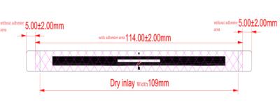 중국 UHF RFID 도서관은 양측 사이드 접착제, UHF RFID 도서관 브랜드, UHF RFID 라벨로 인레이 LAB7124를 축였습니다 판매용