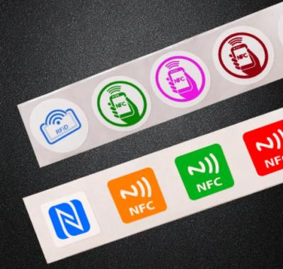 중국 Custom Rewritable RFID NFC 213 NFC215 NFC Sticker Label Tag , NFC white label with printing and encodingA 판매용