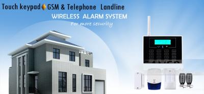 Cina GSM Touch Screen Wireless Home Security Alarm System with LCD Display and 30 Wireless Zone in vendita