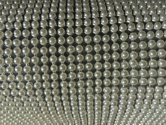 Close-up of glitter sequin mesh fabric texture
