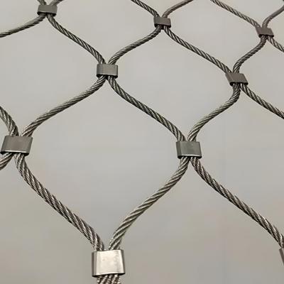 China Zoo Safety Wire Net Stainless Steel Rope Net  Mesh Flexible Metal Bird Net for sale