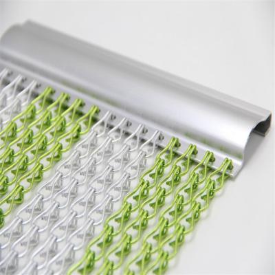Chine rideaux à chaînes en aluminium en 1.6mm, écran à chaînes de mouche de porte à vendre