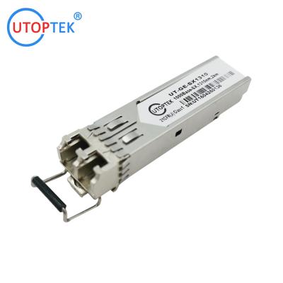 China 1.25Gb/s SFP Multi-mode 1310nm 2km duplex LC optical fiber Transceiver Module DDM for cisco/huawei/Aruba/HP for sale