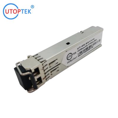 China 1.25Gb/s SFP Multi-mode 1310nm 2km duplex LC optical fiber Transceiver Module DDM for cisco/huawei/Aruba/HP for sale