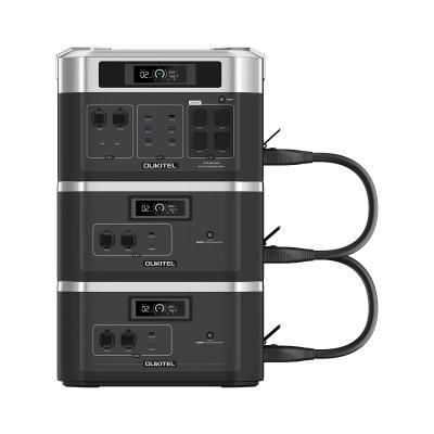 China Balcony Power Storage Emergency Power Station 2200W Solar Generator Portable With 2048Wh Lifepo4 Battery for sale