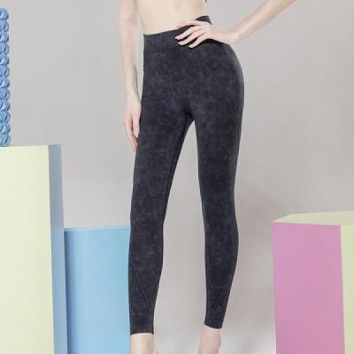 China As caneleiras da ioga das mulheres da arte finala 260g do jacquard enegrecem calças justas sem emenda do Gym à venda
