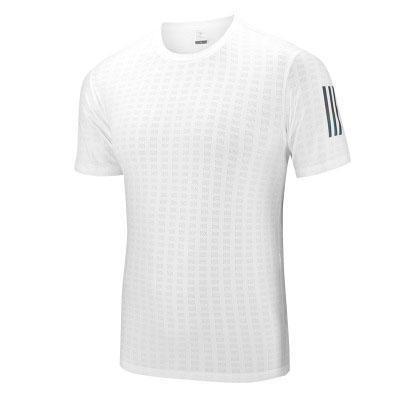 Cina Camicia atletica del collare del collo del giro dell'abbigliamento degli uomini a perforazione laser 97%Polyester in vendita