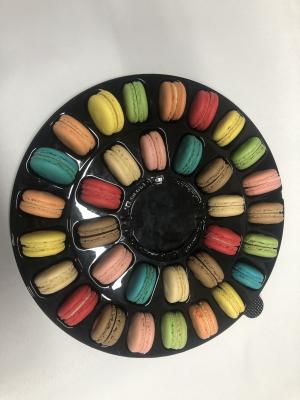 Cina Contenitore di regalo di Macaron di forma rotonda di 33 cellule riciclabile per alimento in vendita