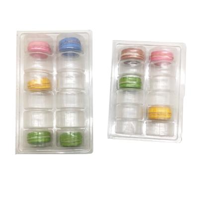 Cina Vassoio su ordinazione di Tray Recyclable Box Plastic Chocolate della radura di Macaron di 6 pacchetti in vendita