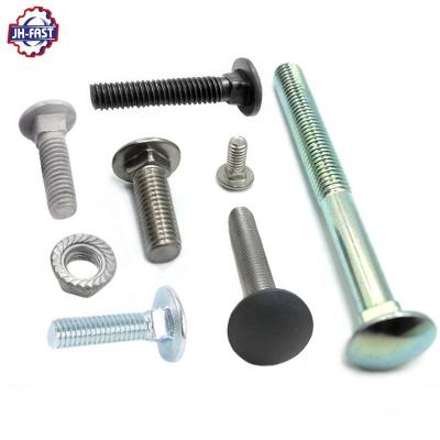 Cina Fornitura diretta M4 M5 M6 M10 M12 bulloni di carrello con collo quadrato e testa rotonda in vendita