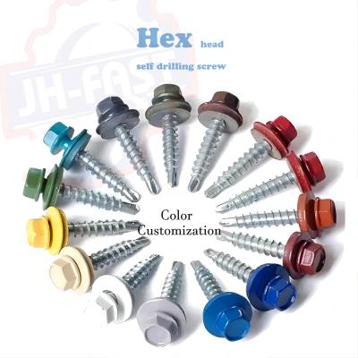 Cina Servizio OEM personalizzato Fornito vantaggio Hexagon Self Drilling Screw per tetti in PVC in vendita