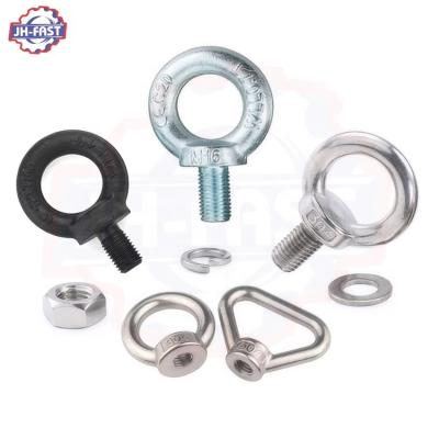 Cina DIN 580 35mm Lunghezza Grado 8 Acciaio al carbonio completamente a filo nero bullone oculare galvanizzato in vendita