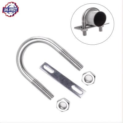 中国 ワンストップサービス Din3570 Uボルト ステンレス鋼 20mm U型ボルトとトラックのプレート 販売のため