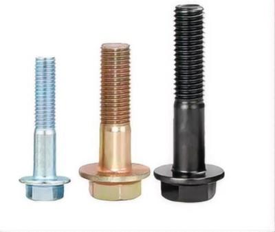 Cina Materiale di carbonio in acciaio inossidabile bulloni di flangia ossido di zinco nero Rifinitura DIN6921 M6/M8/M10 35mm grado 8.8/10.9 in vendita