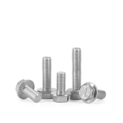 Cina OEM Servizio personalizzato Fornito acciaio/SUS304 M4 M6 M8 M10 M12 DIN 6921 grado8.8 10.9 12.9 Hex Head Flange Bolt in vendita