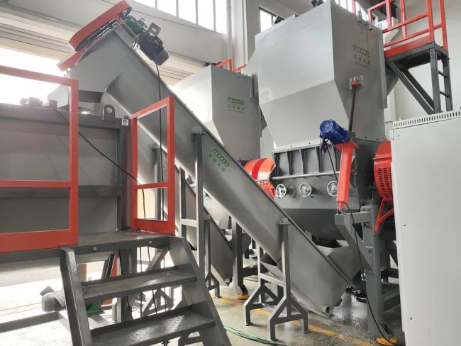 High Capacity Automatic PET Recycling System Plastic Bottle Recycling Machine