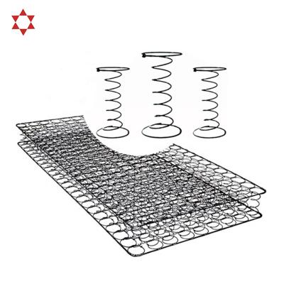 China Wholesale Home Furniture Bonnell Spring Mattress with Removable Cover Hourglass-Shaped Pocket Spring Coil Unit Fabric Open Beds for sale
