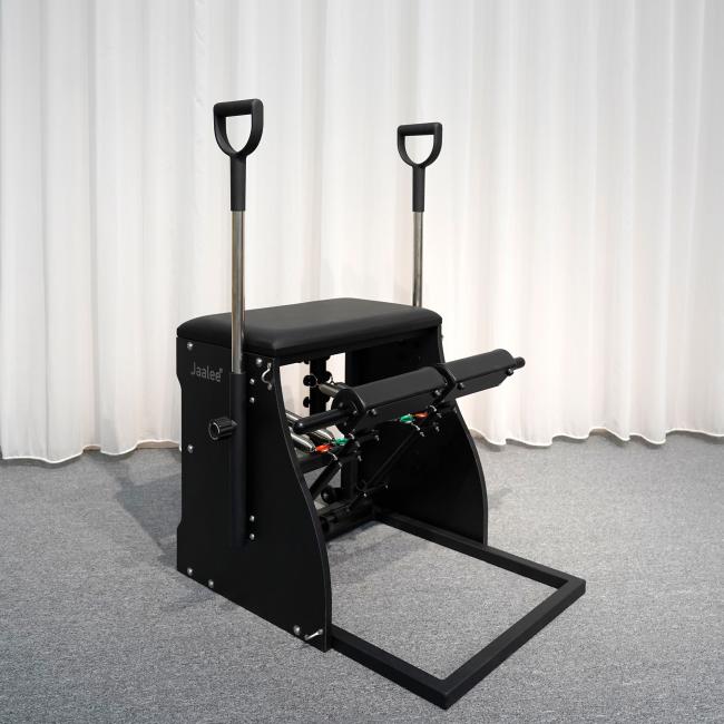 Black Matte Aluminum Full Track Pilates Reformer with Full Accessories Professional Studio Core Bed
