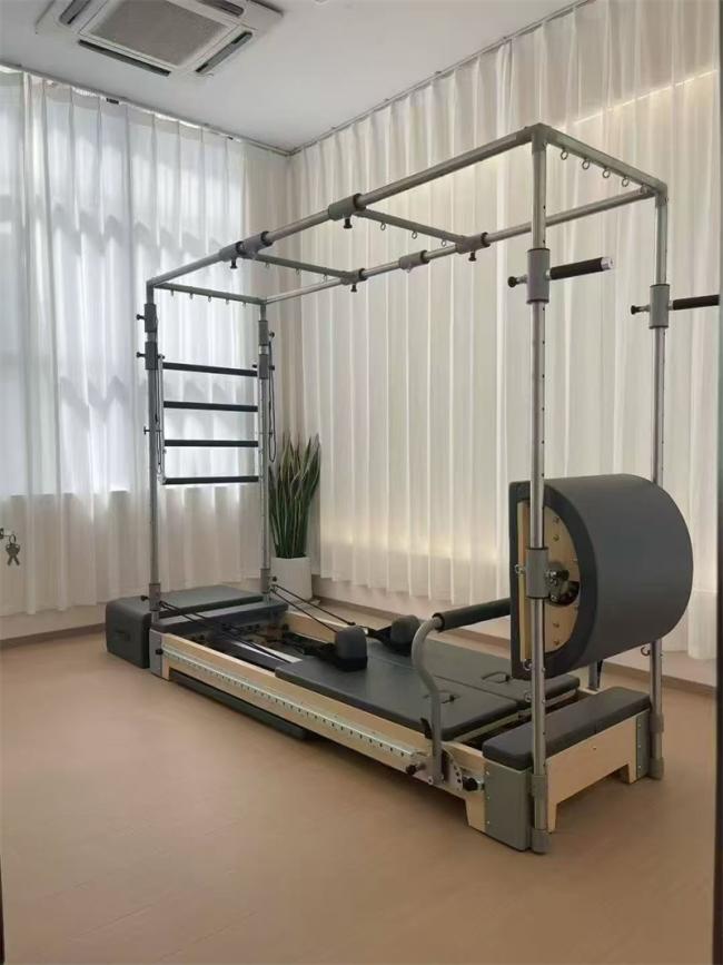 Pilates Cadillac Reformer Bed 8-in-1 Multifunctional Yoga & Shaping Equipment, Adjustable Core Training Machine for Studio