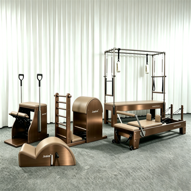 Customized High-standard Studio Commercial Pilates Equipment, Wooden Reformer, Foldable Portable Pilates Reformer.