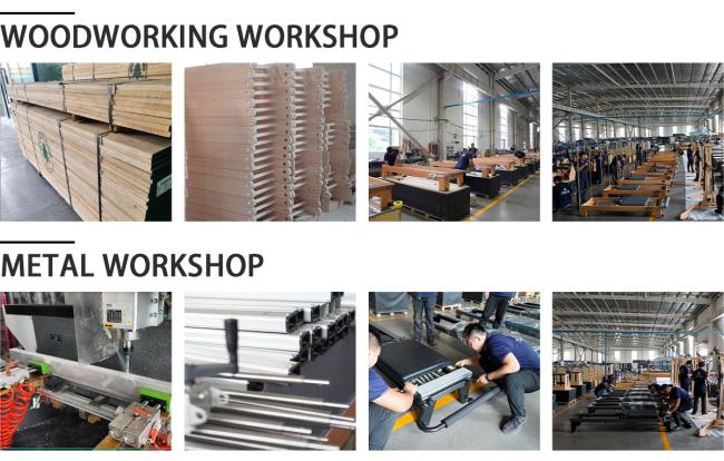 Customized High-standard Studio Commercial Pilates Equipment, Wooden Reformer, Foldable Portable Pilates Reformer.