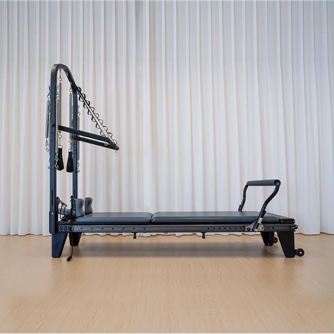 High Quality Foldable Wood Pilates Reformer Machine Portable Pilates Bed with Full Accessories Home Yoga Fitness Equipment