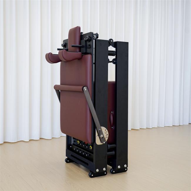 Customized High-standard Studio Commercial Pilates Equipment, Wooden Reformer, Foldable Portable Pilates Reformer.