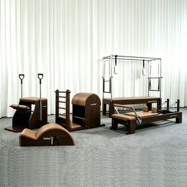 Customized High-standard Studio Commercial Pilates Equipment, Wooden Reformer, Foldable Portable Pilates Reformer.