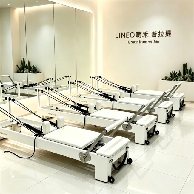 Commercial Gym Fitness Sets Studio Yoga Training Classic Pilates Reformer Oak Wood Pilates Reformer